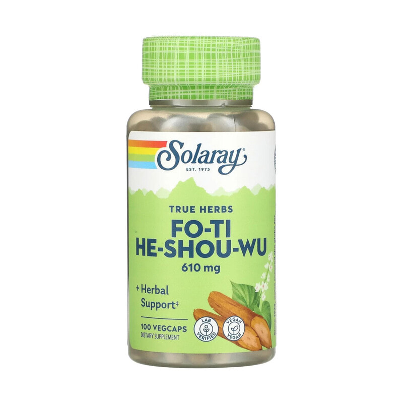 Solaray, горец многоцветковый, 610 мг, 100 вегетарианских капсул ...